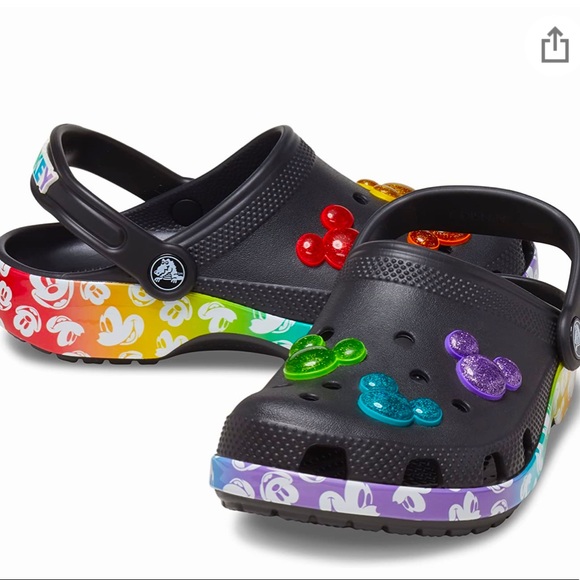 CROCS | Shoes | New Pride Crocs Unisexkidsadults Classic Disney ...